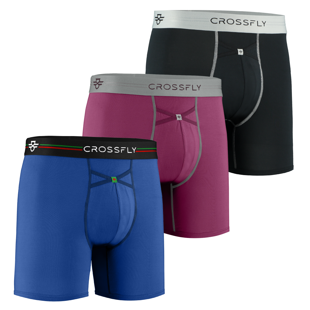3-pack: IKON X Men's 6" Boxers - 3 colours – Crossfly