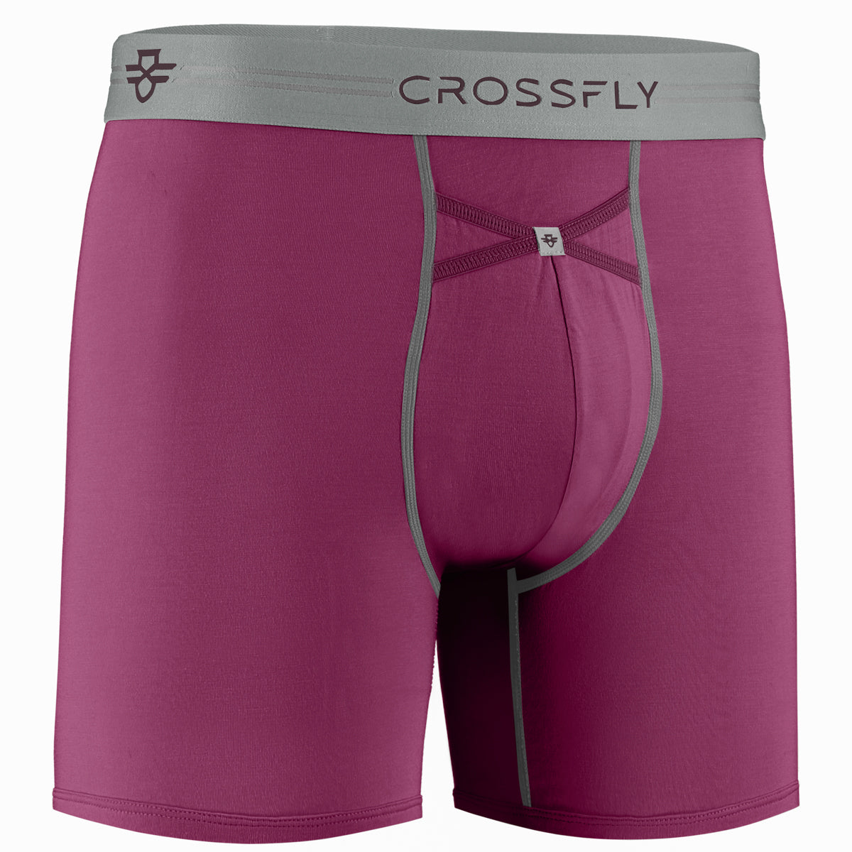 IKON X Men's 6 inch Boxers - Perfect Plum/Grey – Crossfly