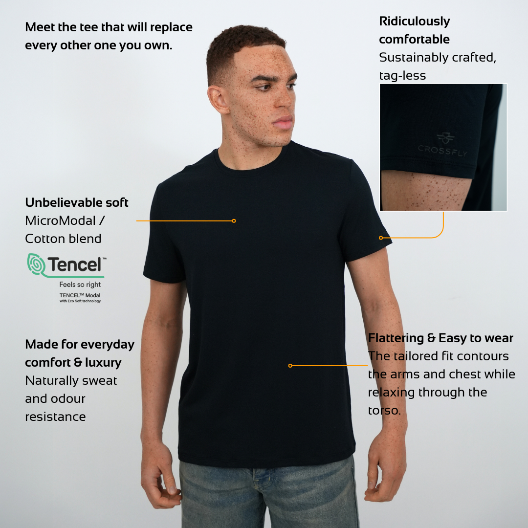 Lux Tee - Black – Crossfly