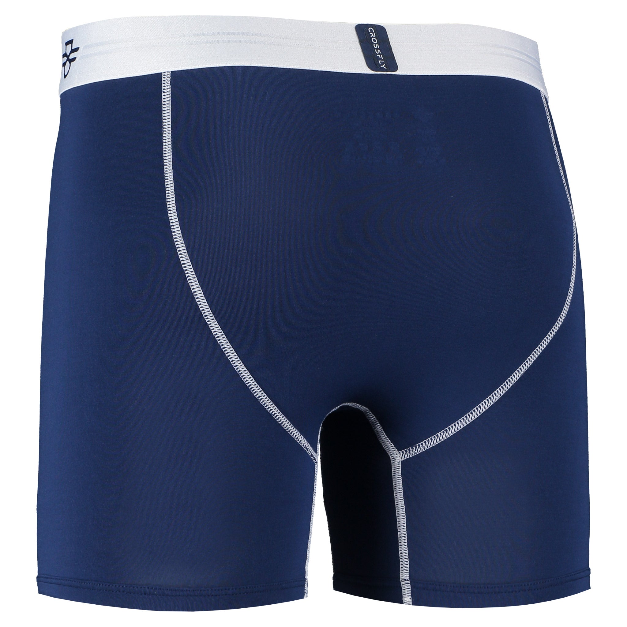 IKON X | Men's Boxers | 6-Inch - Navy/White Modal – Crossfly