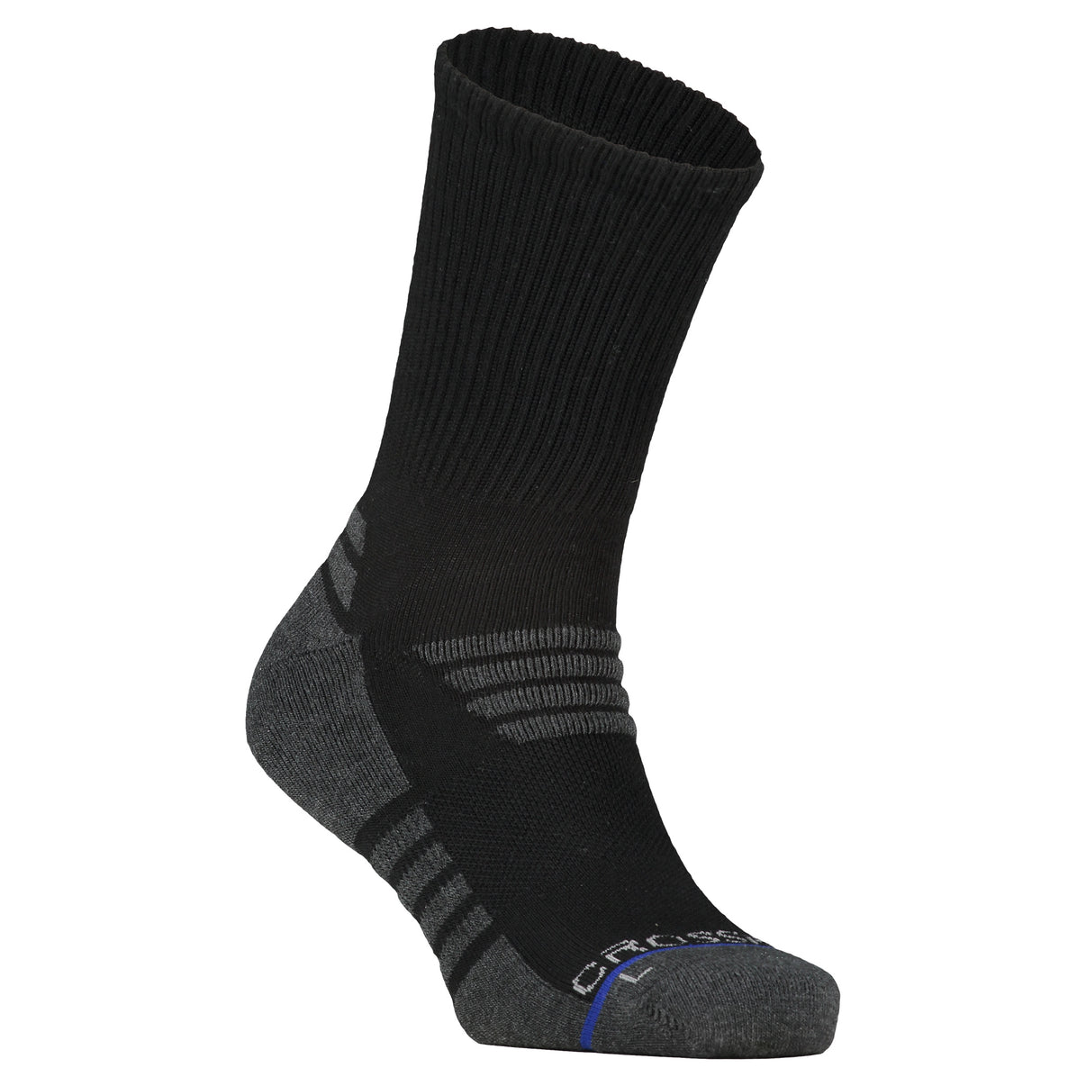 Crossfly Men's Performance Socks TEMPO 10" Crew Black Polyester Blend